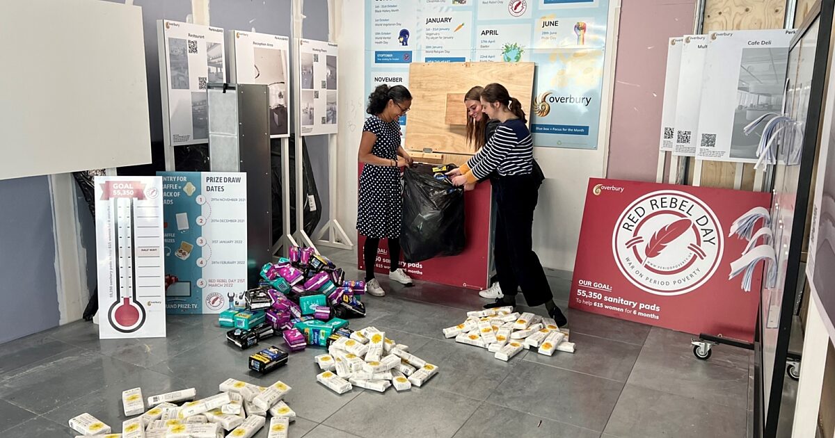 Overbury’s staff-led initiative aids period poverty charities | Overbury